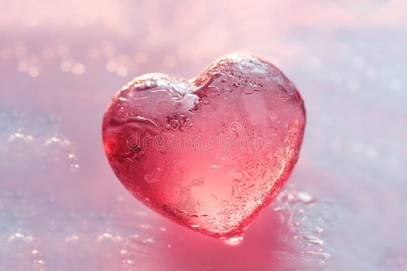 Red Icy Translucent Heart Stock Photos - Free & Royalty-Free Stock ...