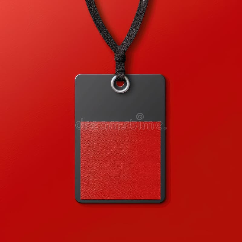 Red Shiny Luggage Tag Illustration Stock Illustration - Illustration of ...