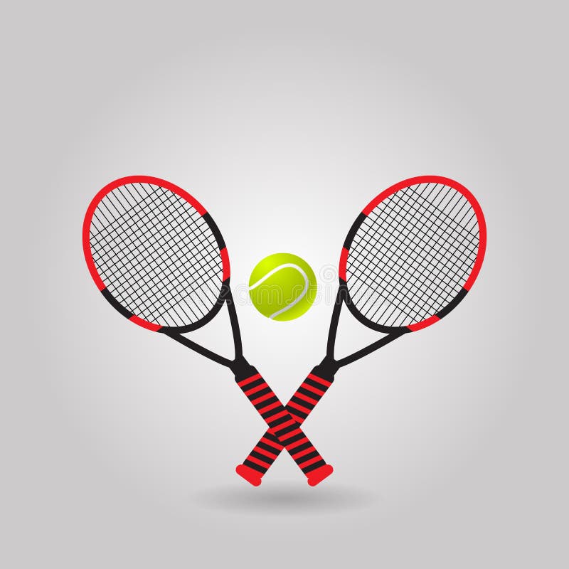 Red Illustration of Tennis Eps10 Stock Illustration - Illustration of ...