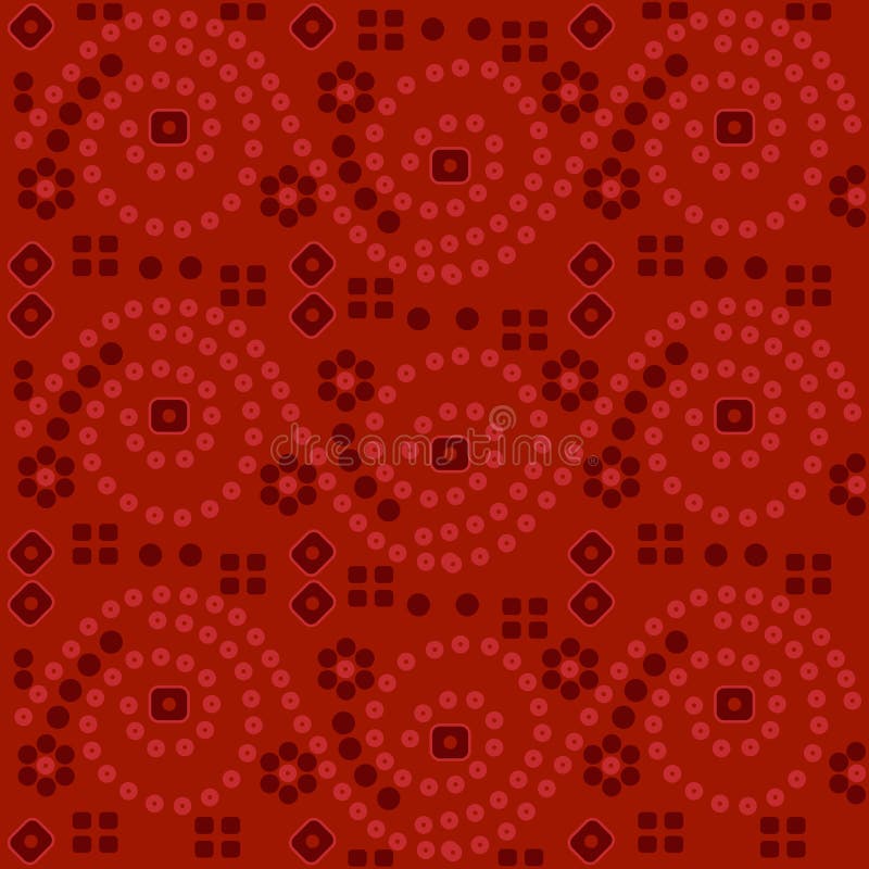 Traditional Red Indian Floral Temple Background Stock Vector ...