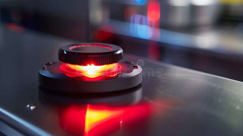 A Red Indicator Light on the Hot Plate Signals that it is Turned on and ...