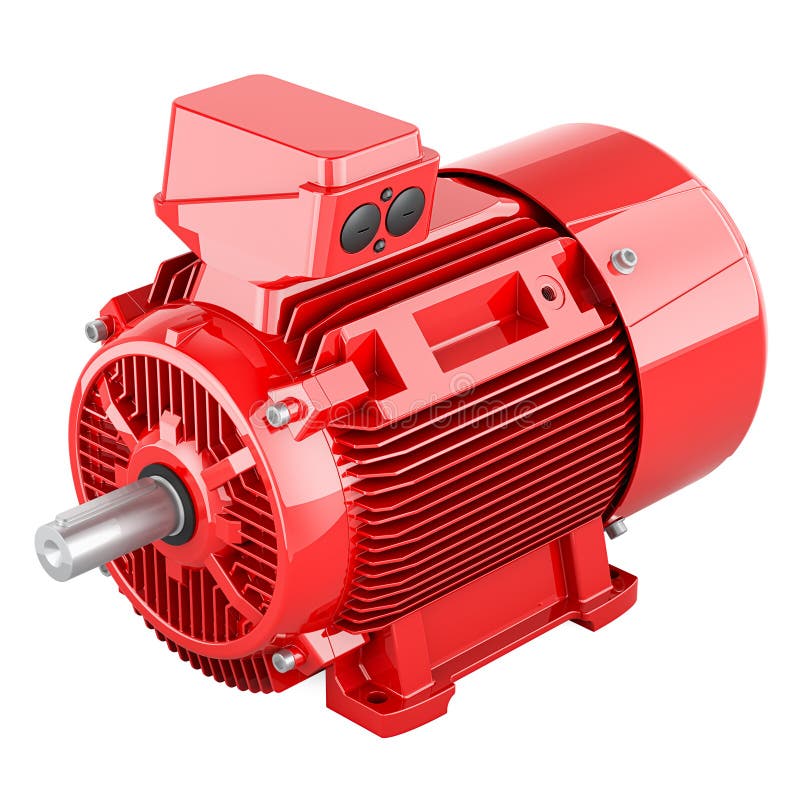 Electric Motor Parts and Structure, 3D Rendering Stock Illustration ...