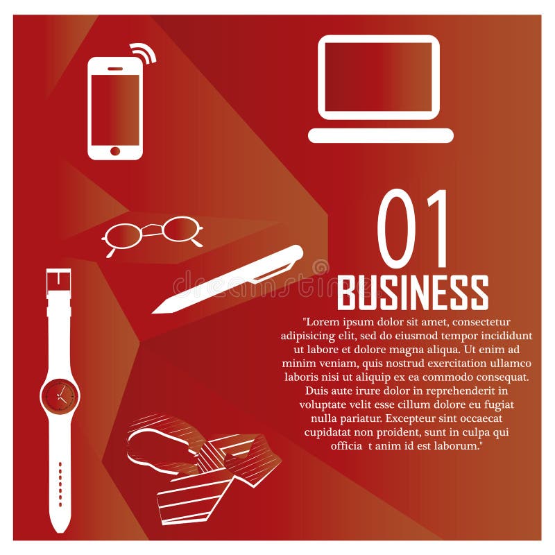 Red infographic stock vector. Illustration of computer - 34944822