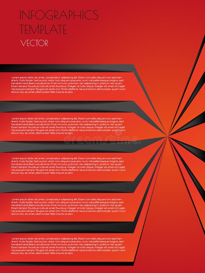 Red infographics stock vector. Illustration of education - 40812129