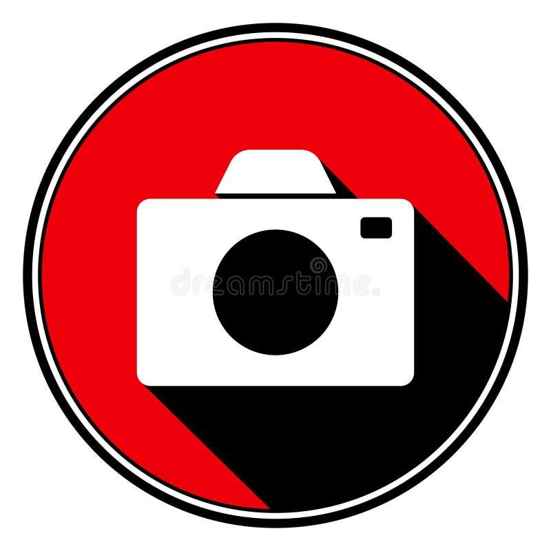 Red Information Icon - White Camera Stock Vector - Illustration of ...