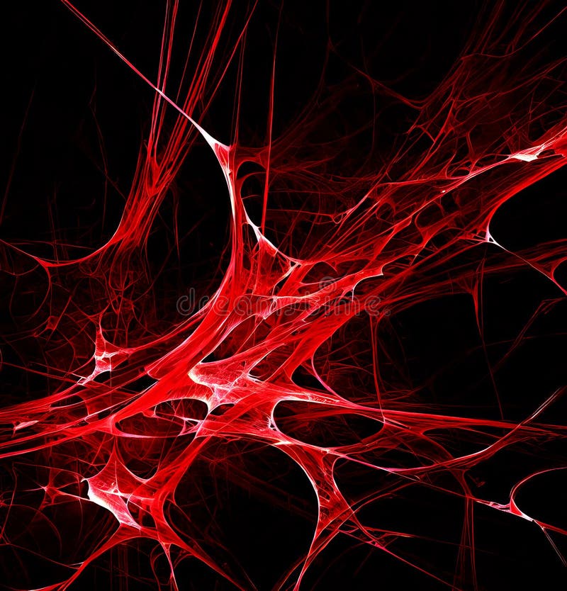 Red Ink Abstract Splash on Black Back Ground Stock Illustration ...