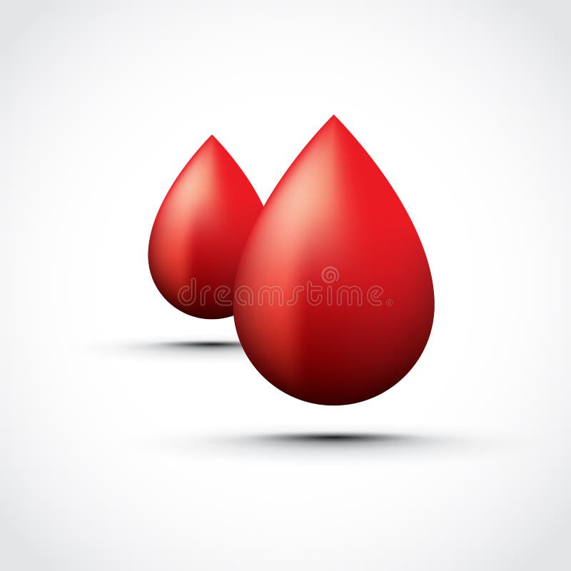Red ink droplet stock vector. Illustration of abstract - 92686043