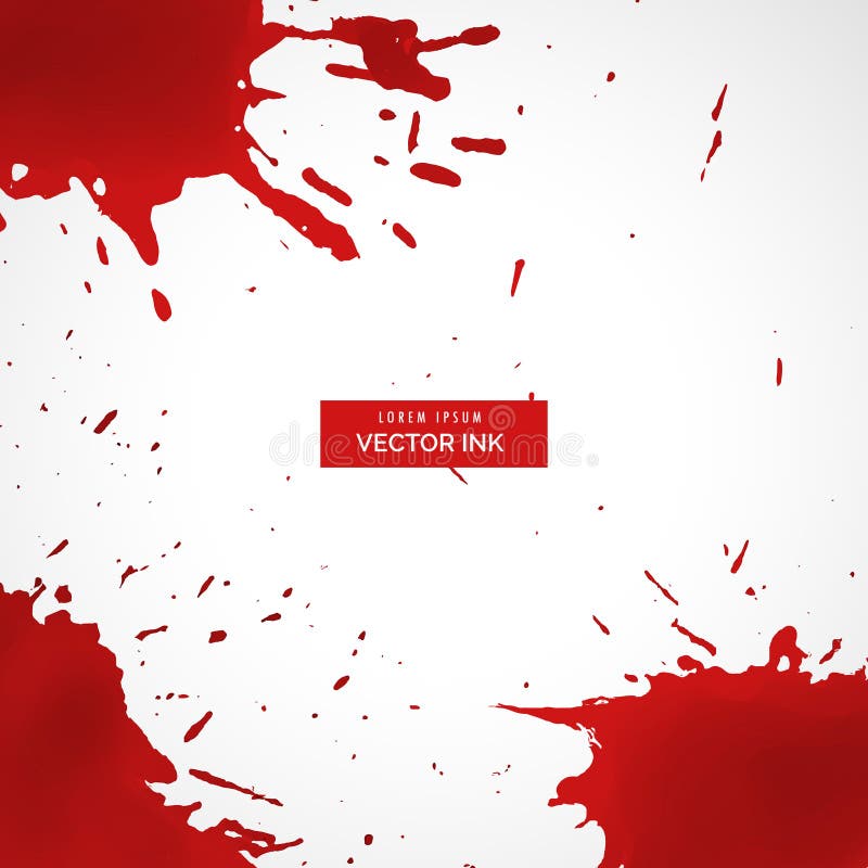 Red Ink Splash Collection Vector Stock Vector - Illustration of ...
