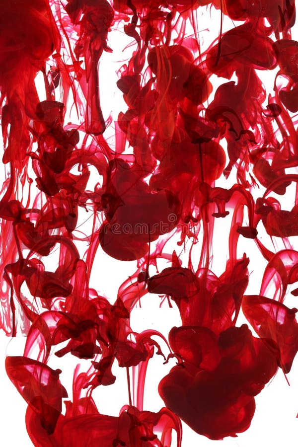 Red ink underwater stock photo. Image of paint, design - 9738540