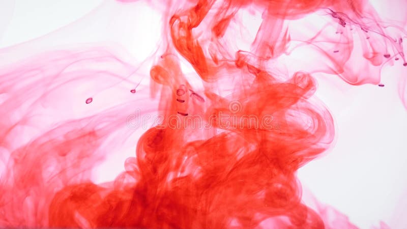 Red ink in water. Abstract stock image. Image of motion - 92282619