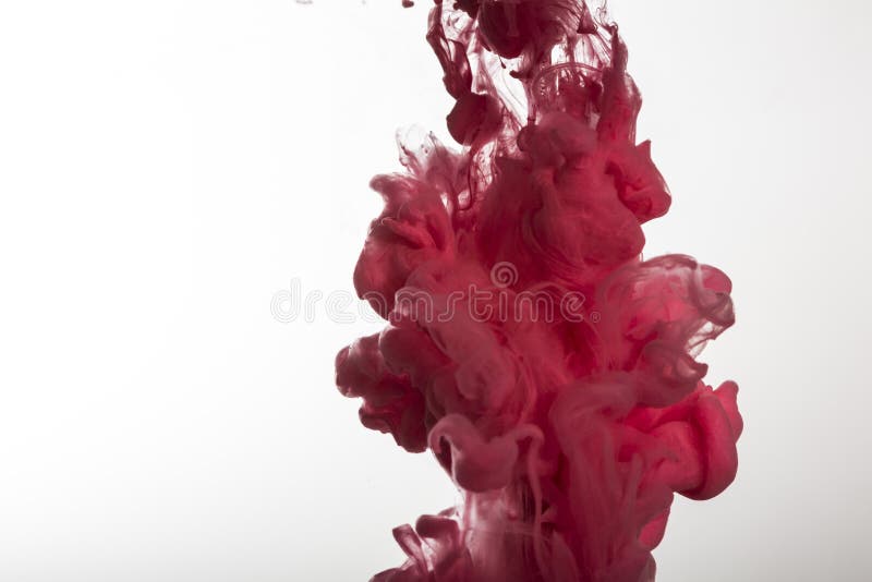 Red Ink in Water Abstract Background Stock Image - Image of elegant ...