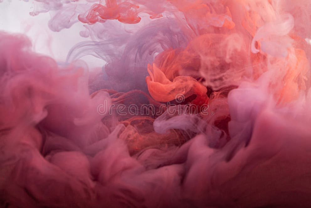 Red Ink in Water. Abstract Background Stock Image - Image of acrylic ...