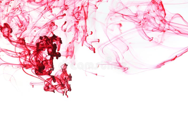 Red ink in water stock photo. Image of science, structure - 80832020