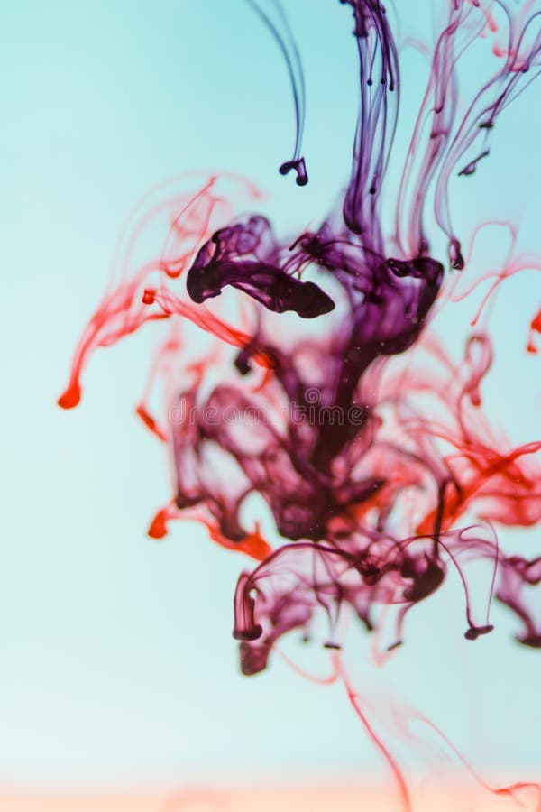 Red Ink in Water, Artistic Shot, Abstract Background Stock Image ...