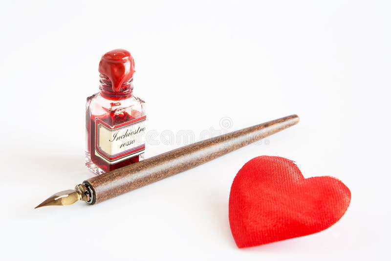 Red ink stock image. Image of beloved, vintage, romantic - 50257823