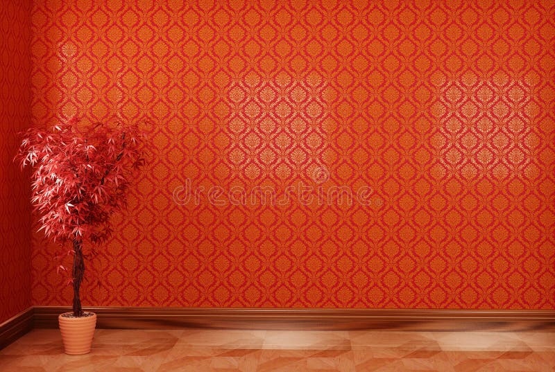 Red interior stock illustration. Illustration of indoors - 7888367