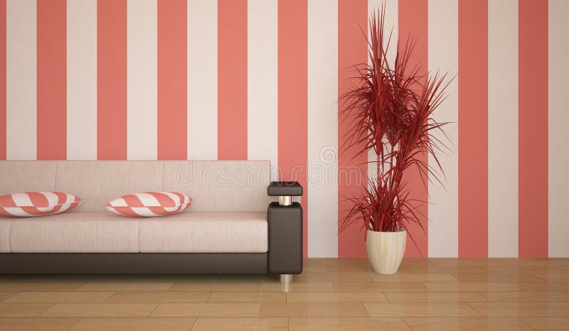 Red interior concept stock illustration. Illustration of expensive ...
