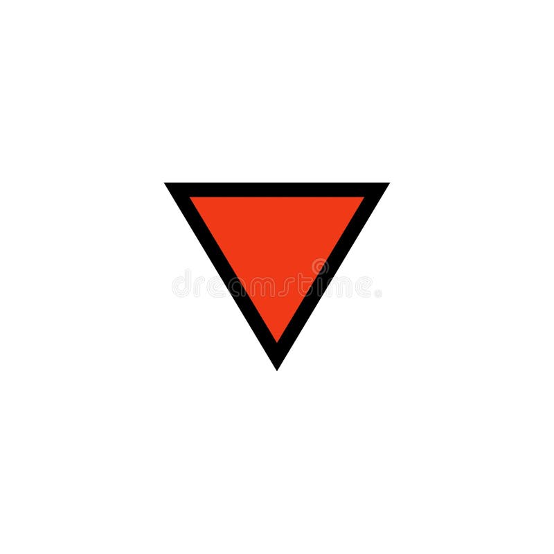 Simple Red Equilateral Triangle Shape Stock Illustrations – 49 Simple ...
