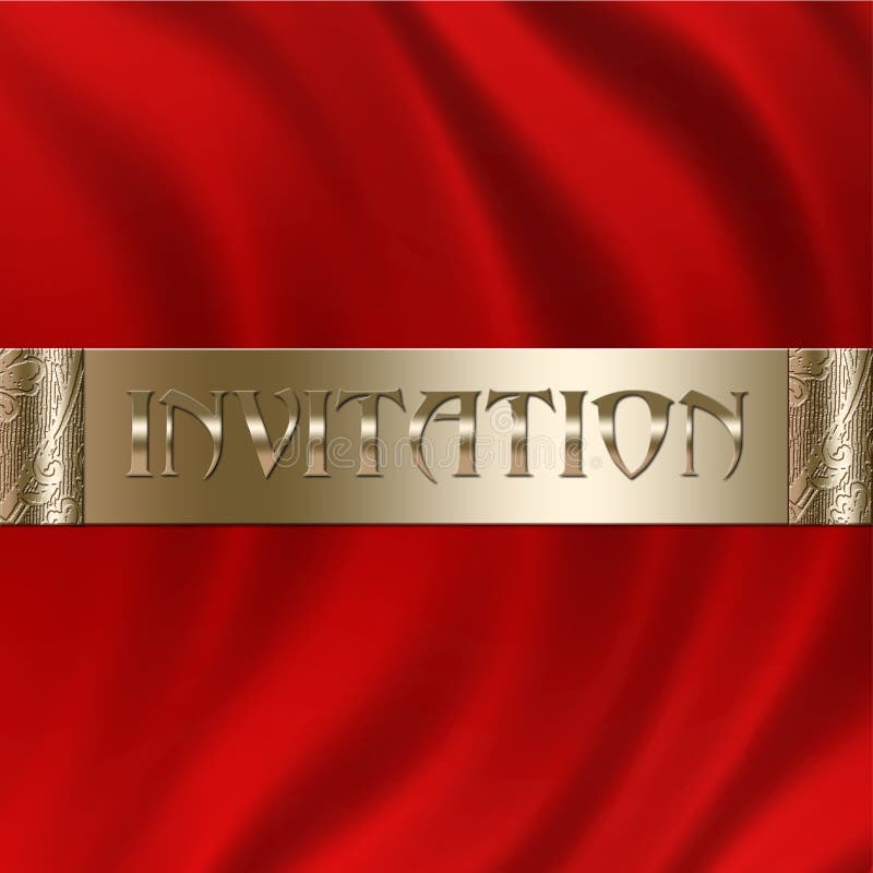 Red Invitation stock illustration. Illustration of pattern - 14852006
