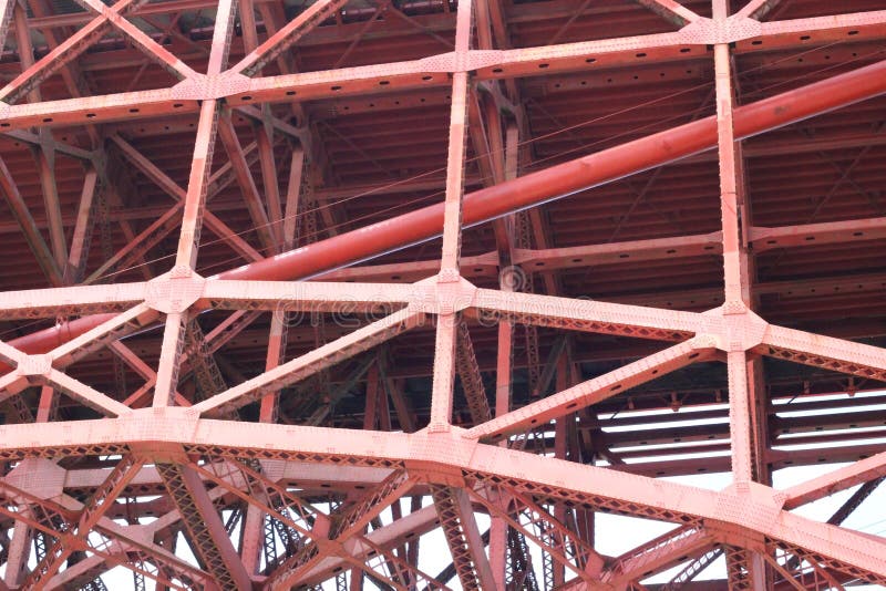 Bridge support beams stock photo. Image of construction - 5044016