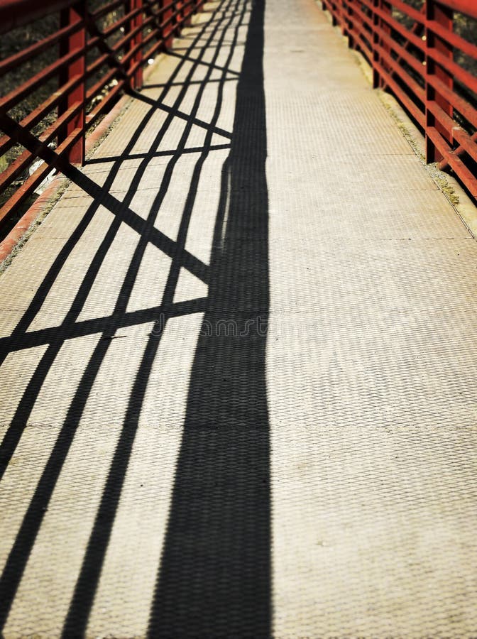 Bridge and the shadow stock photo. Image of placid, banister - 15631208