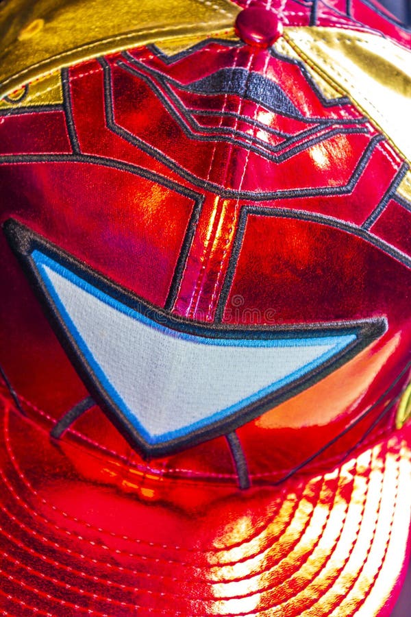 Red Ironman Hero Hat Cap Cappy in Germany Editorial Stock Photo - Image ...