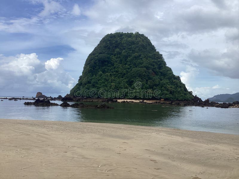 This is Red Island Beach in Banyuwangi Stock Image - Image of island ...