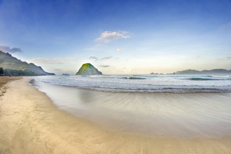 Red Island Beach Banyuwangi Stock Photo - Image of place, ocean: 172448956