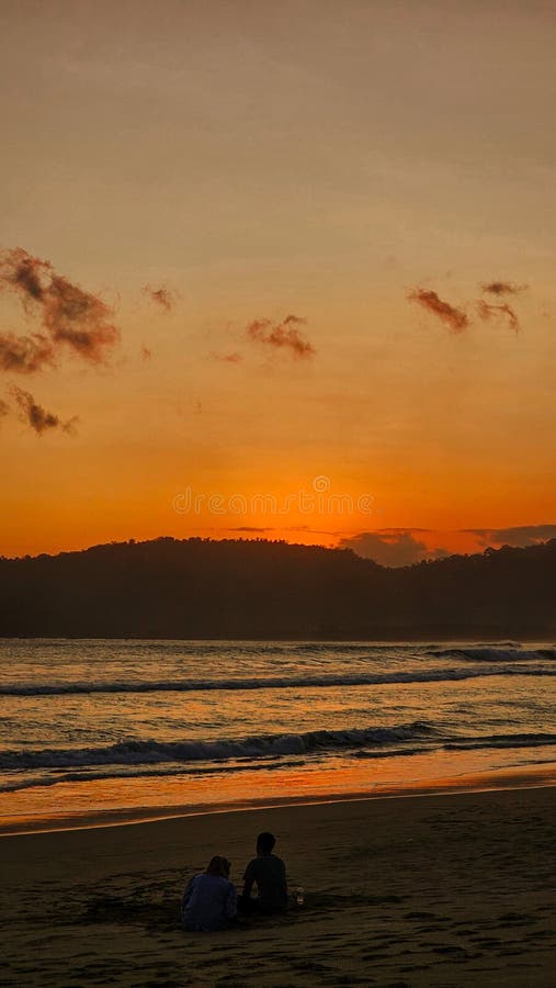 Red Island Sunset stock photo. Image of indonesia, sunset - 345577406