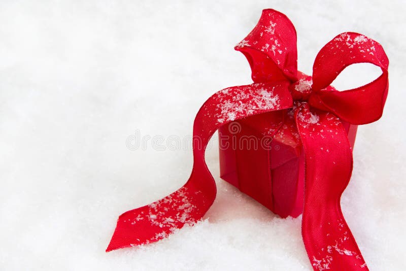 Present With Ribbon And Bow Stock Image - Image of gift, ribbon: 20245653