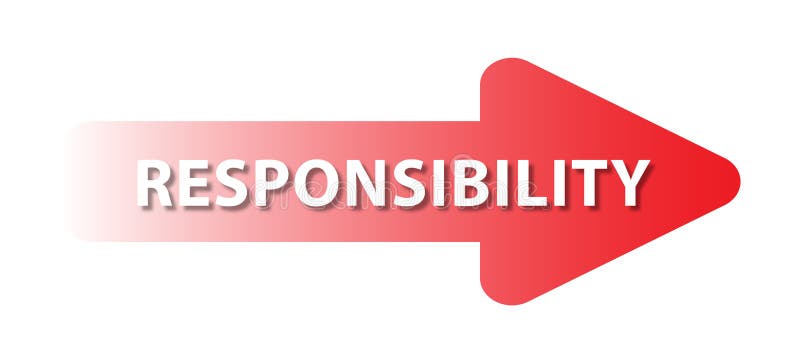 Responsibility Passing Job Duty Work Delegate One Way Sign Stock ...
