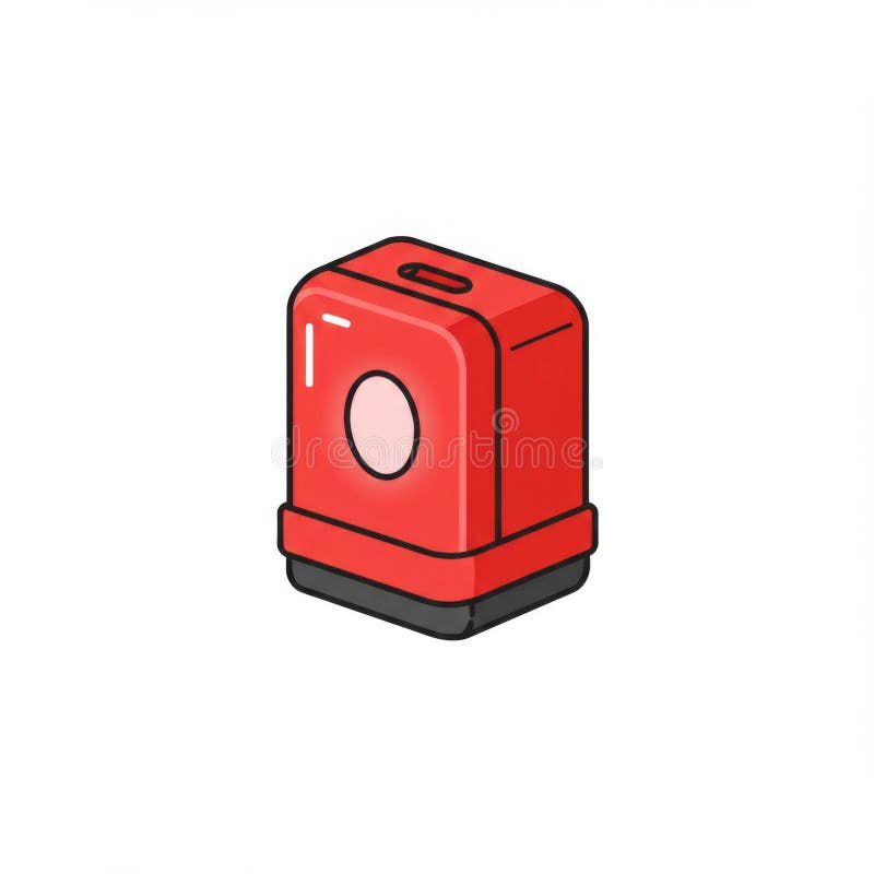 Red Isometric Pixel Art Box Illustration Stock Illustration ...