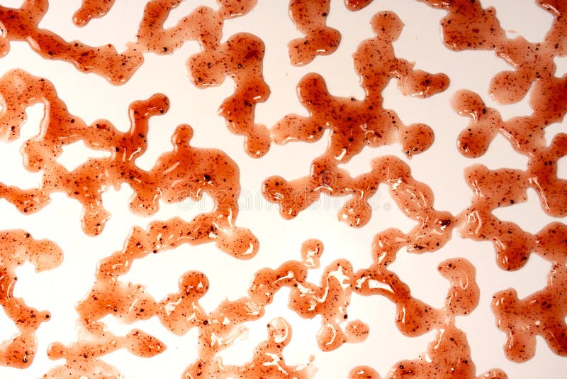Red Jam Splashes Isolated on a White Background Stock Image - Image of ...