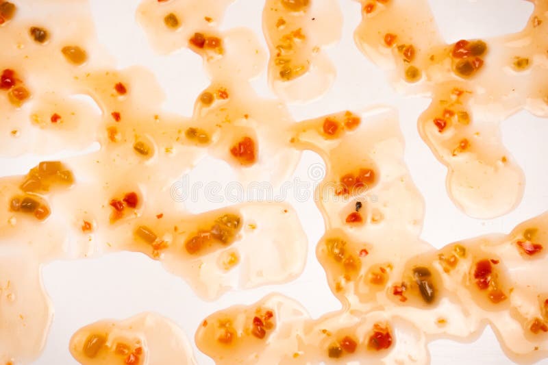 Red Jam Splashes Isolated on a White Background Stock Image - Image of ...