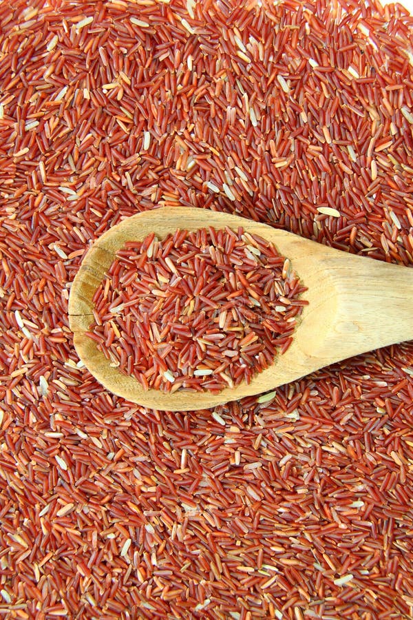 Red Jasmine Rice And Ladle Picture. Image: 20522574