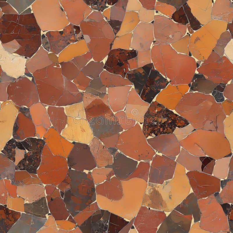 Red Jasper Stone Mosaic Texture Background AI Generated. Stock ...