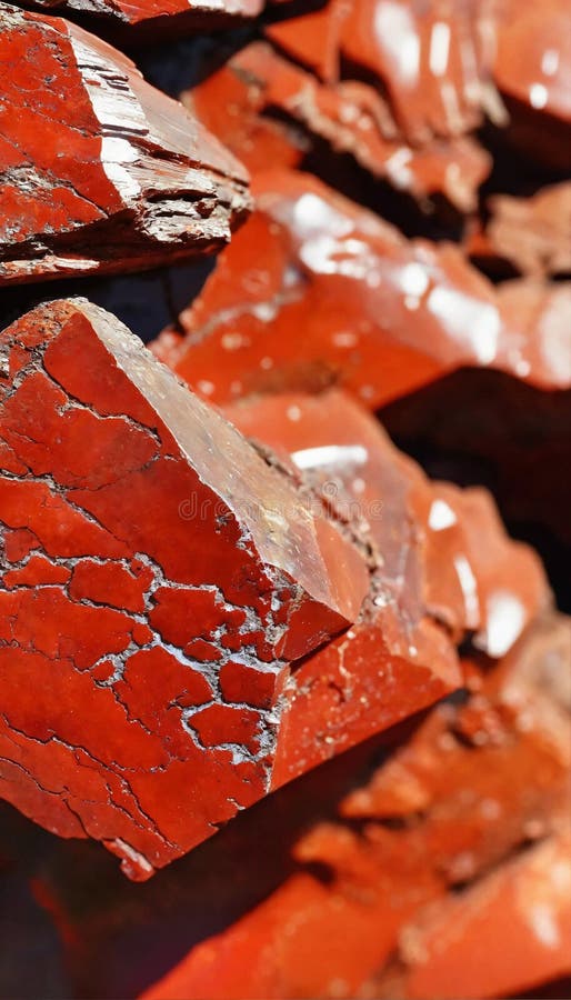 Red Jasper Stone Wall Texture Brick Stock Illustration - Illustration ...