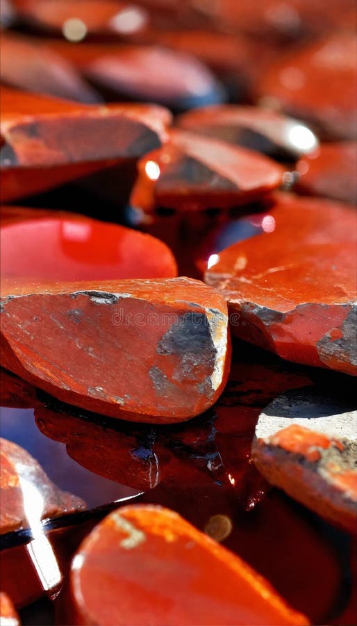 Red Jasper Stone Wall Texture Brick Stock Illustration - Illustration ...