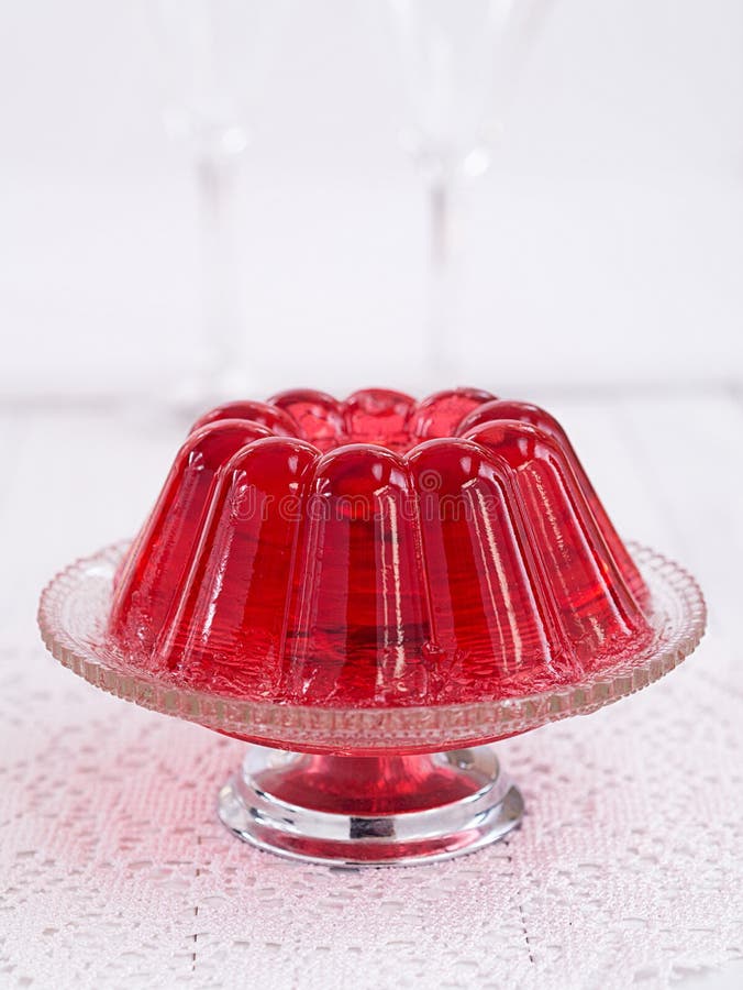 Red Jelly Powder stock image. Image of powder, cherry - 141824263