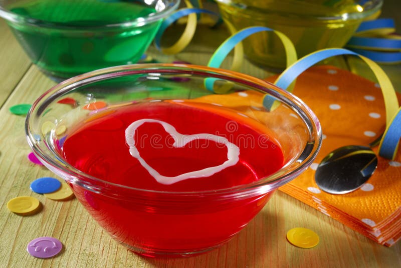 Red Jelly stock image. Image of symbol, eating, love, bowl - 5447885