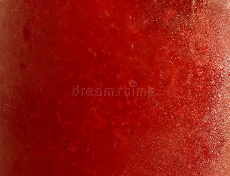Red Jelly, Bubbles and Water Drops on Glass Backgrund Texture Stock ...