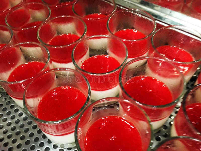 Red Jelly in a Porcelain Dish on a White Table Stock Image - Image of ...