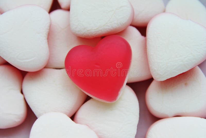 Red Jelly Sweets Candy Love Heart Stock Image - Image of delicious ...