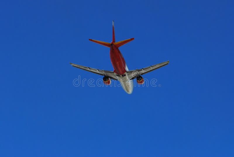 Red jet stock photo. Image of airbus, international, transportation ...