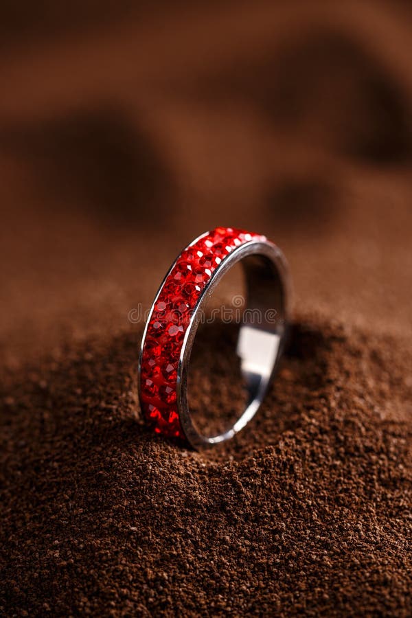 Red jewellery ring stock photo. Image of gift, precious - 100656180