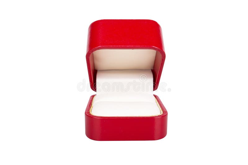 Ring Box Set Closed, Open, Empty and Full Stock Image - Image of golden ...