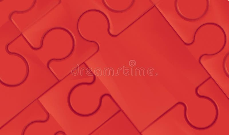 Red Jigsaw Puzzle and Concept Abstract Background Stock Photo - Image ...