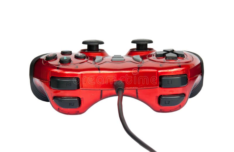 Classic Joystick (Front Side View) Stock Photo - Image of compute ...