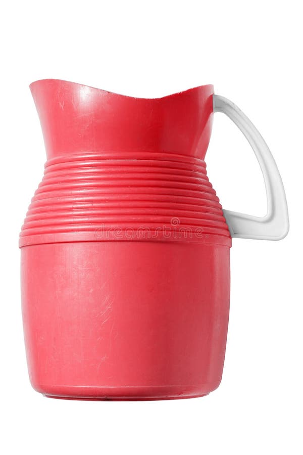 Red jug isolated stock image. Image of used, housewares - 228778919