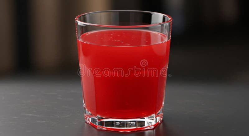 Red Juice in a Glass on Dark Surface Stock Photo - Image of juice ...